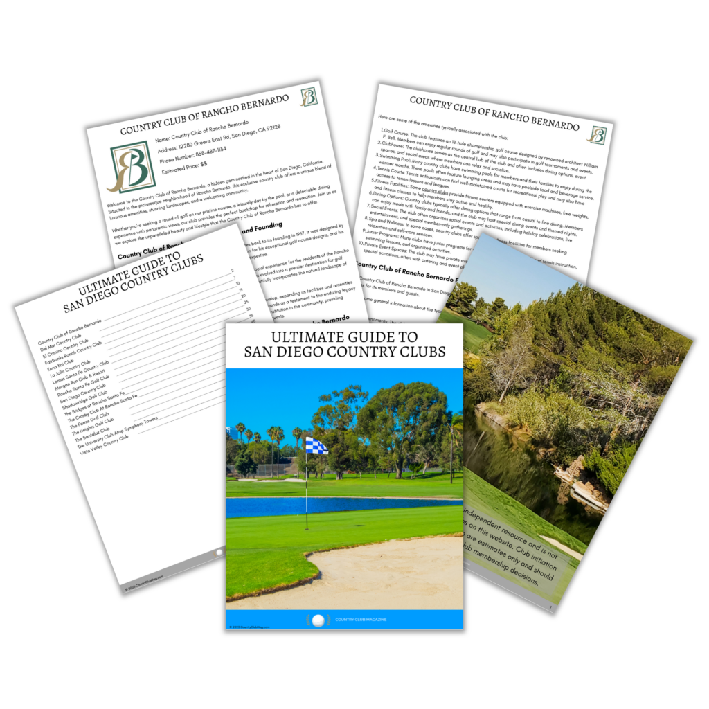 San Diego Country Club Guide - Country Club Magazine