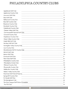 Philadelphia Country Club Guide - Country Club Magazine