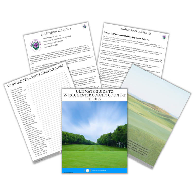 Westchester County Country Club Guide - Country Club Magazine